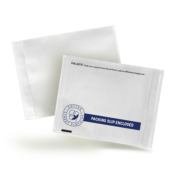 Custom POLLAST!C Recycled Labelopes - Better Packaging Co